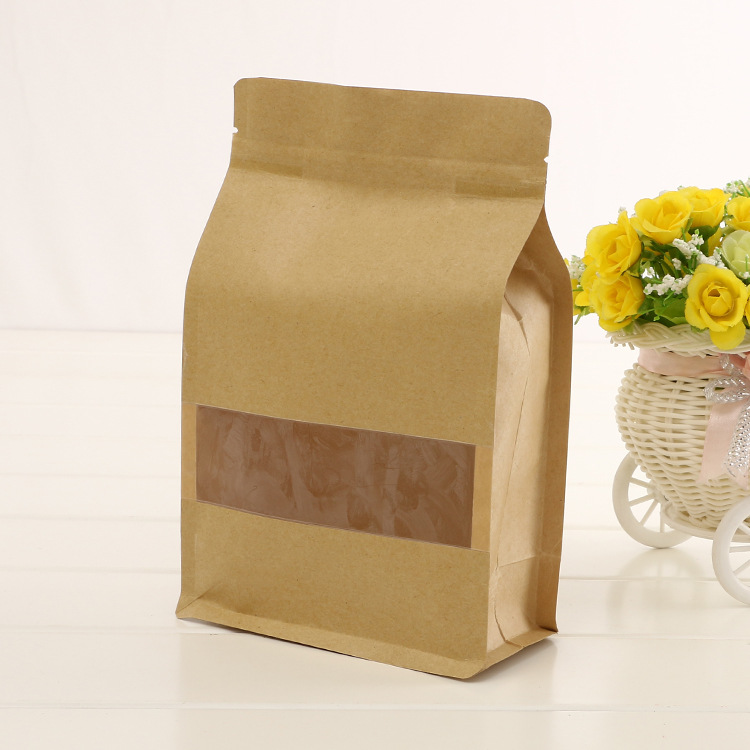 Wholesale Kraft Paper Stand-Up Bags for Food and Retail