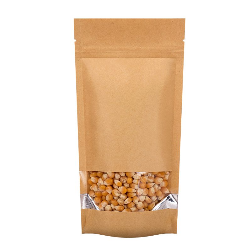 Custom paper pouch, kraft stand up pouches, brown paper pouch supplier ...